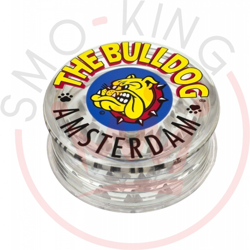 Grinder The Bulldog Plastic Transparent 3 parts