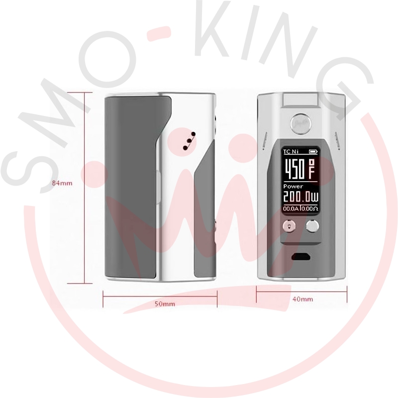 WISMEC Reuleaux Rx200s Tc Express Kit Wo Battery Silver