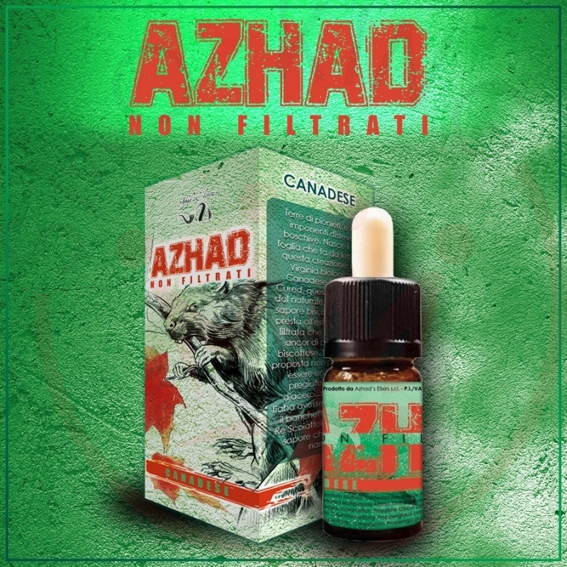 Azhad Unfiltered Flavored Canadese Aroma 10 ml Smo-KingShop.it