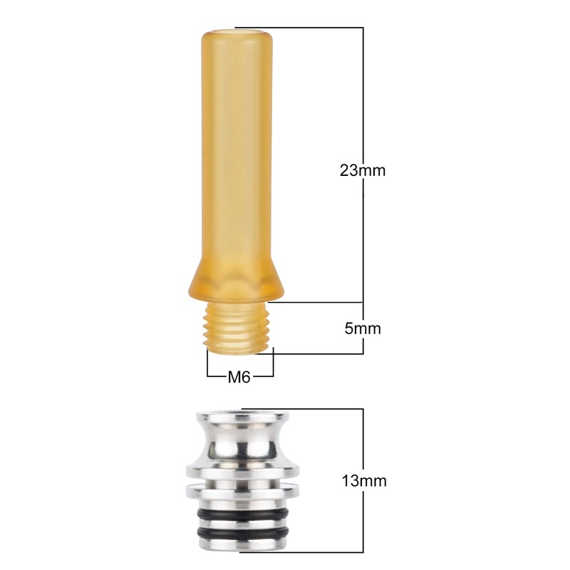DRIP TIP 510 MTL Long Straight Smo-KingShop.it