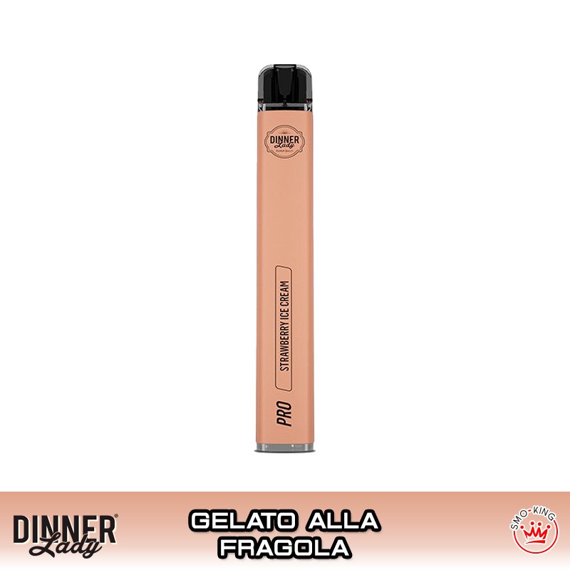 STRAWBERRY ICE CREAM VAPE PEN PRO Sigaretta Usa e Getta 600 Puff DINNER ...