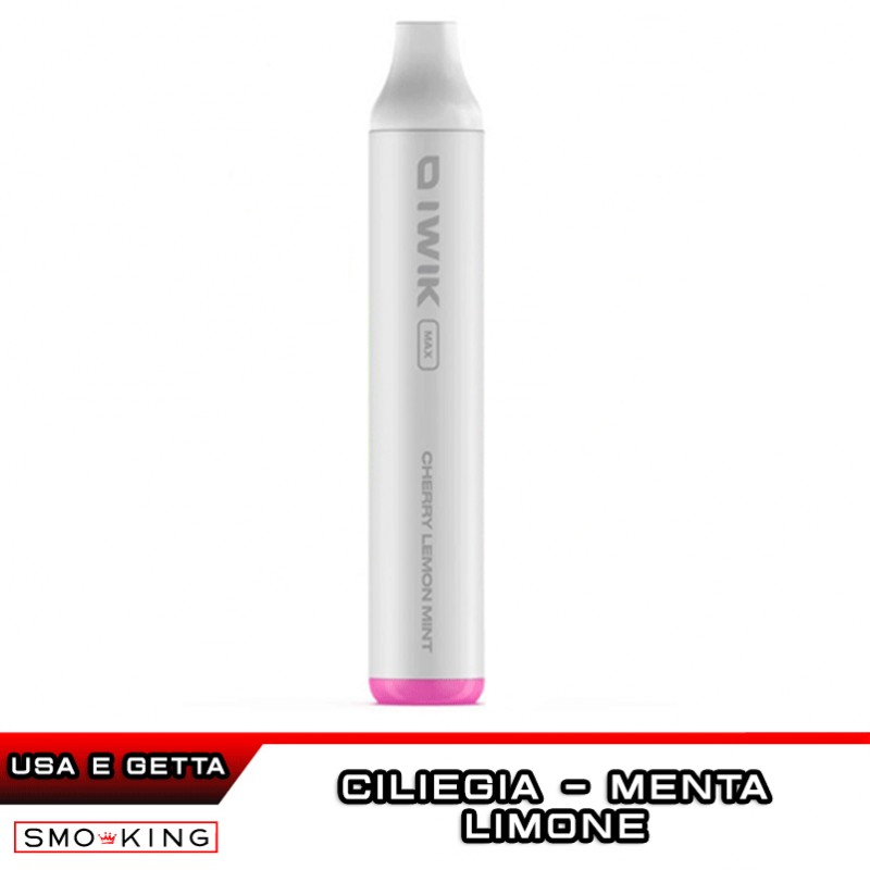 IWIK MAX Cherry Lemon Mint 950mAh Sigaretta Usa e Getta 2500 Puff | SmoKing