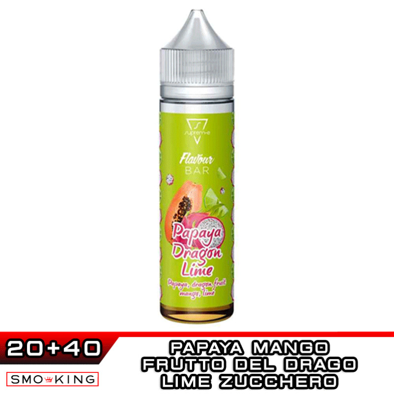 Papaya Dragon Lime FLAVOUR BAR Mix&Vape 20 ml Suprem-e