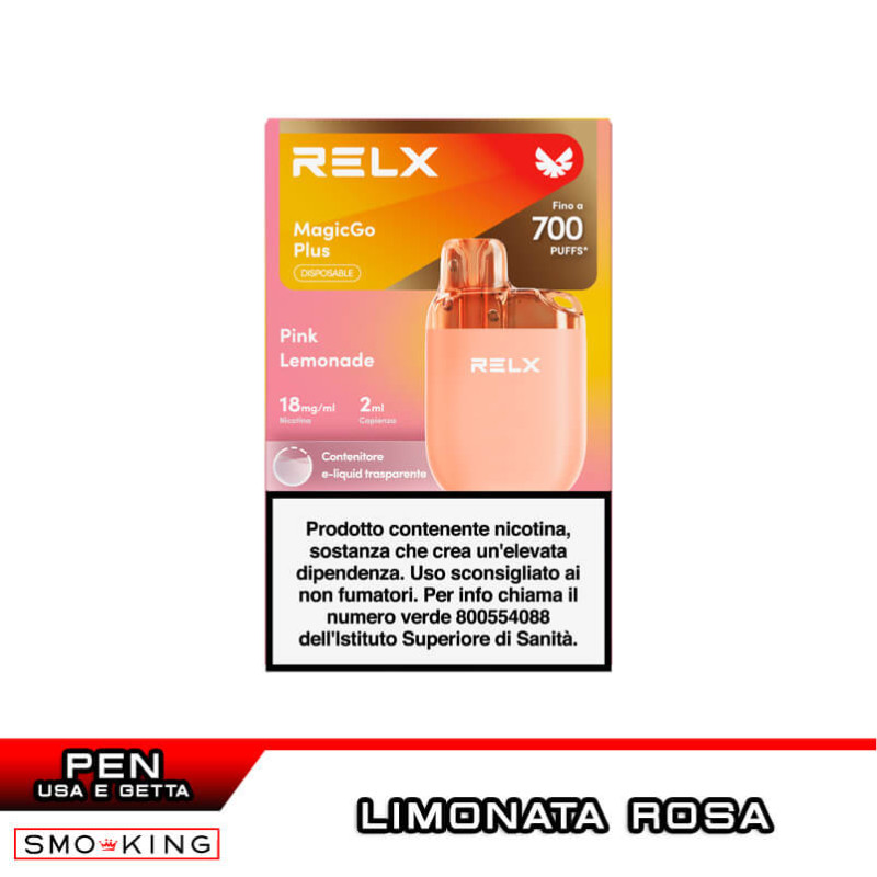 MagicGo Plus PINK LEMONADE Disposable Cigarette 700 Puff RELX