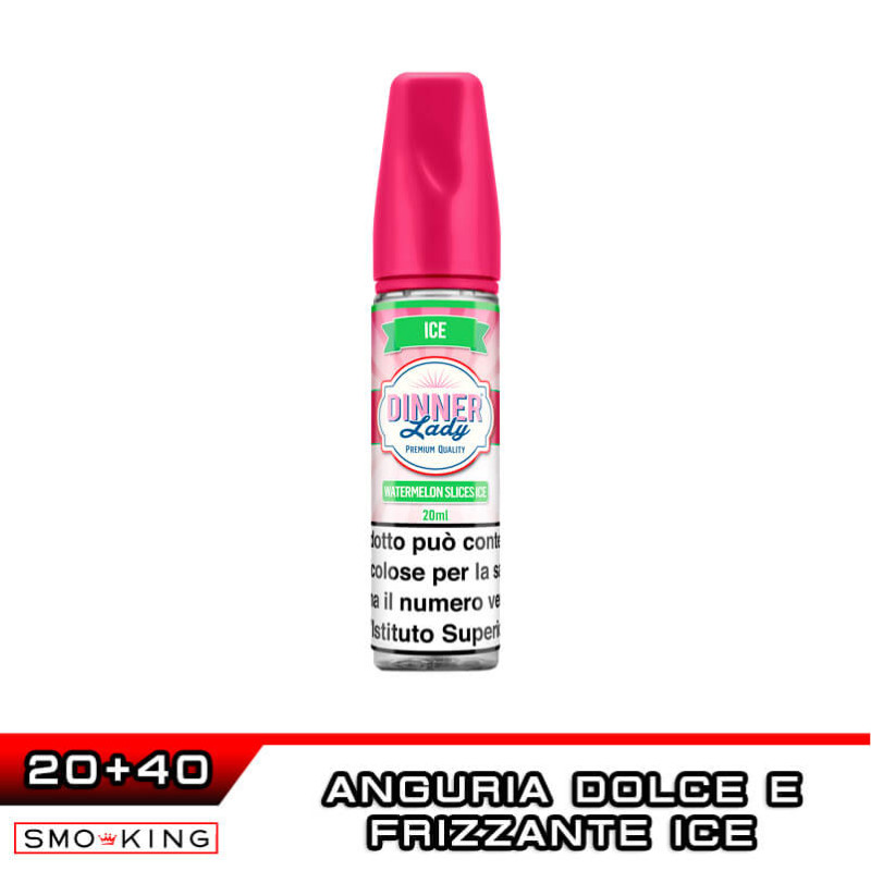Dinner Lady WATERMELON SLICES ICE Shot 20ml | Smo-king