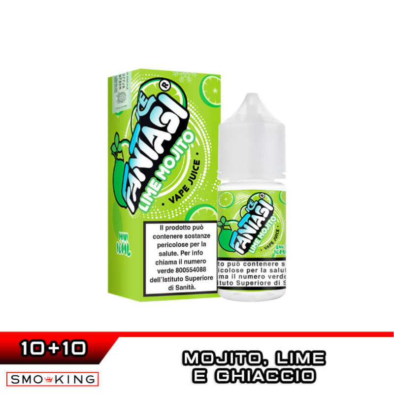 LIME MOJITO ICE FANTASI Mini Shot 10+10 ml Vape Juice
