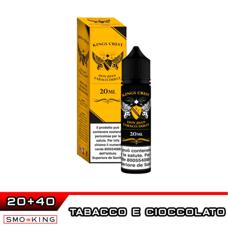 DON JUAN TABACO DULCE Kings Crest SHOT 20ml | Smo-kingShop