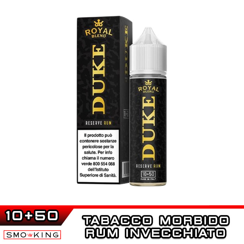 DUKE RESERVE RUM Royal Blend Liquido Shot 10ml in 60ml