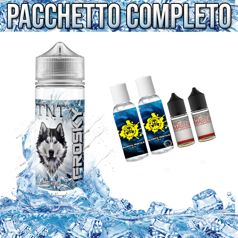 TNT Vape Frosky 120 ml Liquido Pacchetto Completo smo-kingshop.it